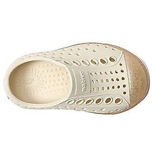 Native Shoes Girl's Jefferson Bling Glitter (Little Kid) Bone White/Champagne Bling 12 Little Kid M