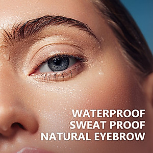 iMethod Eyebrow Tattoo Peel Off Tint - Tattoo Brow with Eyebrow Stencils, Eye Brow Tint, Eyebrow Tattooed, Eyebrow Stain, Longlasting, Waterproof, Easy to Use, Dark Brown