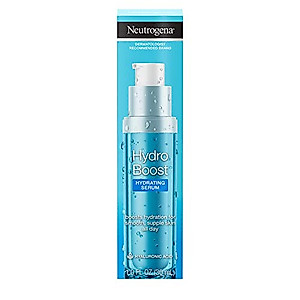 Neutrogena Hydro Boost Hydrating Hyaluronic Acid Serum, Oil-Free and Non-Comedogenic Face Serum Formula for Glowing Complexion, Oil-Free & Non-Comedogenic, 1 fl. oz