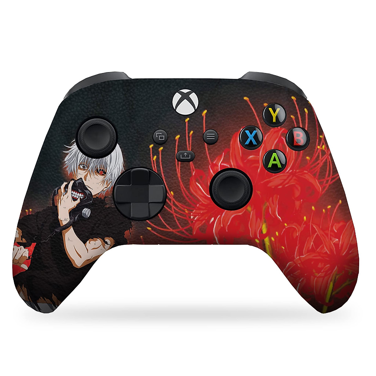DreamController Tokyo Ghoul Custom X-box Controller Wireless compatible with X-box One/X-box Series X/S Proudly Customized in USA with Permanent HYDRO-DIP Printing(NOT JUST A SKIN) (MODDED)
