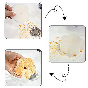 24 Pieces Sponge for Hot Tub Accessories, Flower Oil Scum Absorber for Swimming Pool and Spa