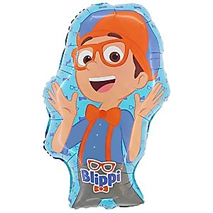 Toyland® 29 Inch Blippi Character Foil Balloon - Kids Party Decorations