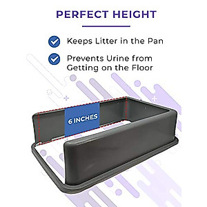 iPrimio Enclosed Sides Stainless Steel Cat XL Litter Box Keep Litter In the Pan - Never Absorbs Odor, Stains, or Rusts - No Residue Build Up - Easy Cleaning Litterbox Designed by Cat Owners - Patented