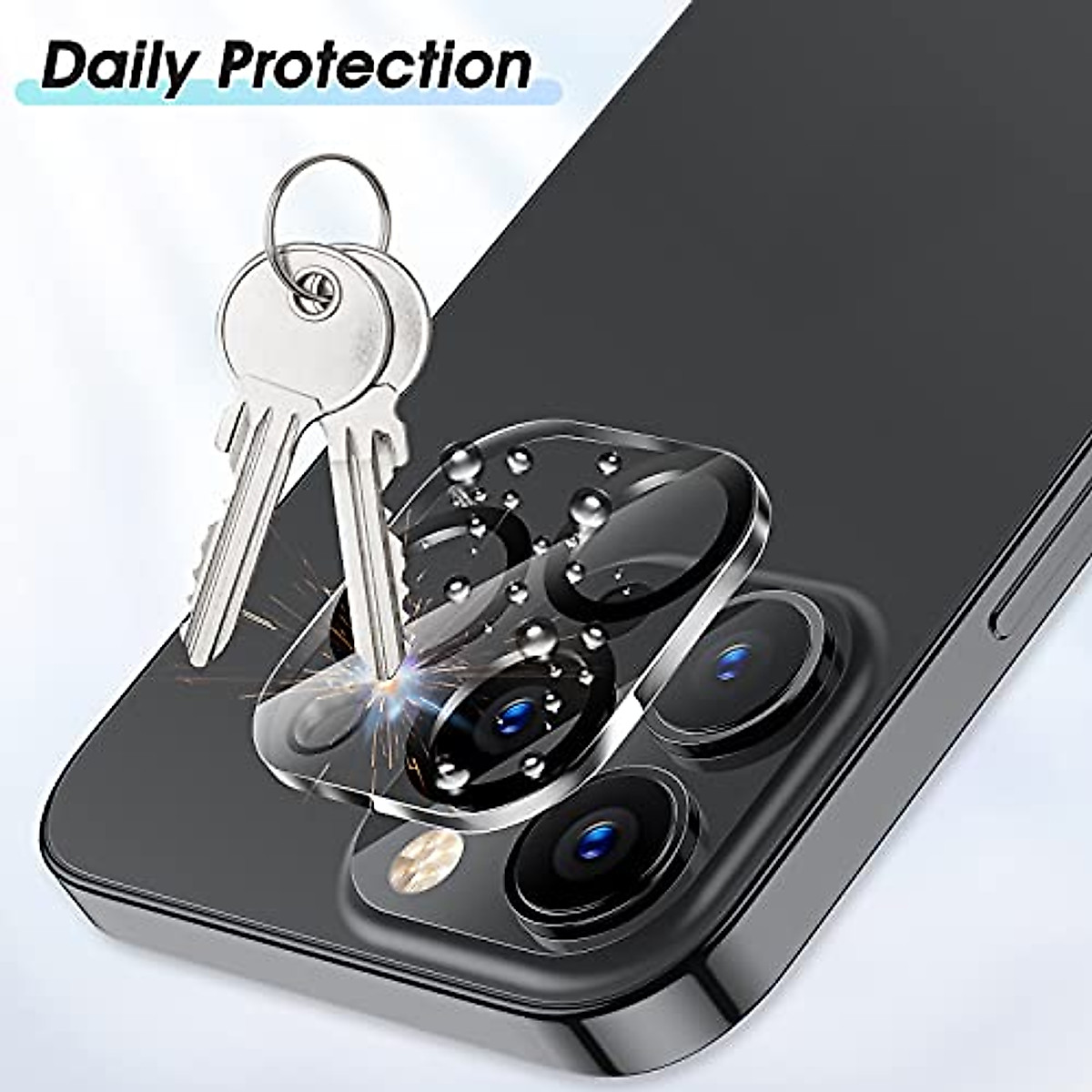 Aenoko [3 Pack] Camera Lens Protector Compatible for iPhone 13 Pro & iPhone 13 Pro Max 2021, HD Tempered Glass+Black Circle