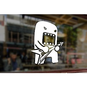 25 Centimeters Domo-kun Rocker Vinyl Stickers Funny Decals Bumper Car Auto Computer Laptop Wall Window Glass Skateboard Snowboard