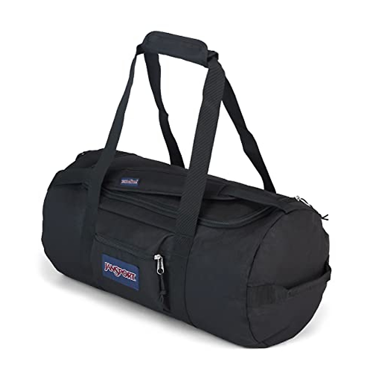 JanSport SuperBreak Away Duffel - Recycled Polyester Travel or Gym Bag, Durable Weekender with Front Utility Pocket & Side Grab Handles, 40L, Black