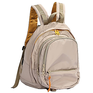 DORIS&JACKY UNISEX Campus Backpack Large Capacity Travel Casual Daypack For Women (Beige)