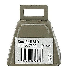 Neogen 7609 8LD Metal Cow Bell, Tan