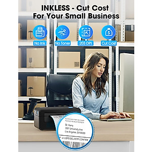 iDPRT Thermal Label Printer SP410 Thermal Shipping Label Printer, 4x6 Label Printer, Thermal Label Maker, Compatible with Shopify, Ebay, UPS, USPS, FedEx, Amazon & Etsy, Support Multiple Systems