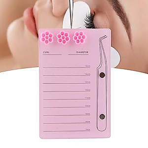 3 in 1 Eyelash Extension Tray, 7-15mm Acrylic False Lash Tray Eyelash Extension Holder Eyelashes Display Strip Lash Pallet with Magnetic Suction Holes for Eyelash Training Institutions