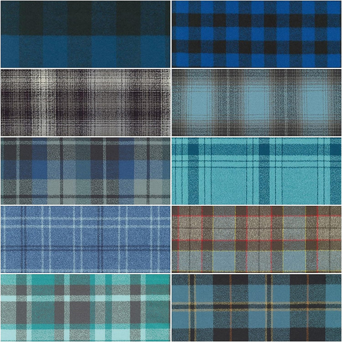 Robert Kaufman Fat Quarter Bundles: Ocean FQ-1996-10 Pieces, 2.5 Yards, 100% Cotton USA Made, Quilting Fabric for Shirts, Loungewear