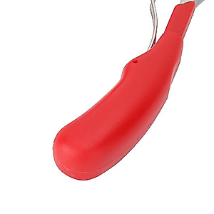 Pedicure Cutter Tool Cuticle Scissors Stainless Steel Nail Cuticle Pliers for Home Use for Men and Women (red)