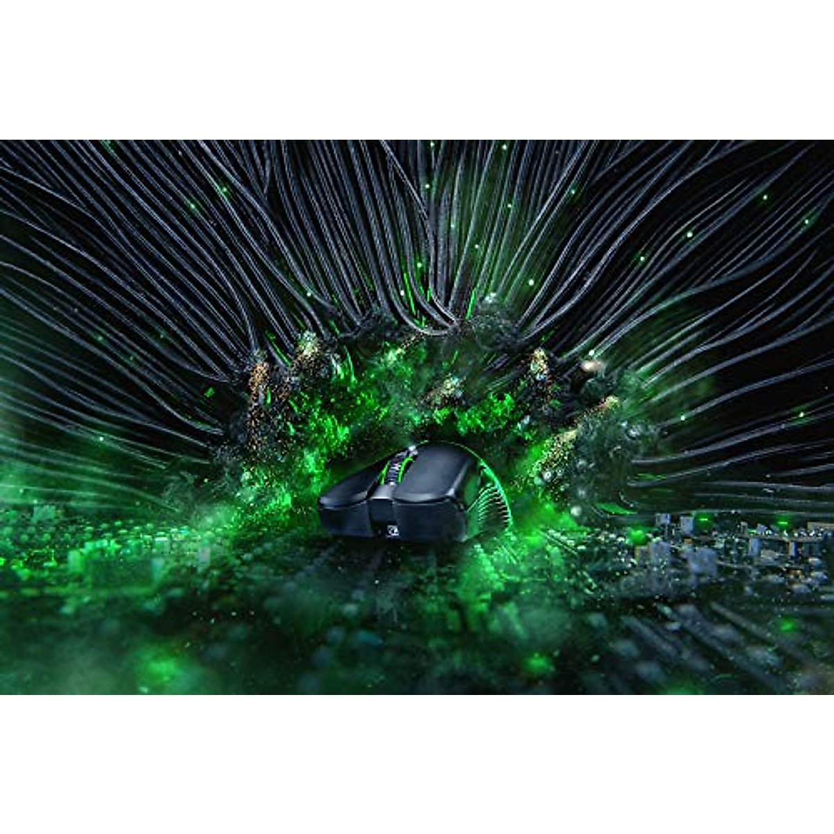 Razer Mamba Wireless, Wired/Wireless Gaming Mouse with True 16,000 DPI 5 Generation Optical Sensor, 50 Hour Battery Life, Powered by Razer Chroma