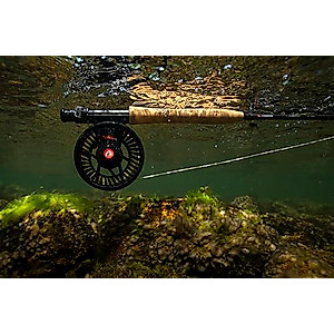 Greys Lance 9' 5wt Fly Fishing Rod, 4-Piece Intermediate Modulus Carbon Blank, Anodised Alloy Reel Seat, AAA Cork Handle