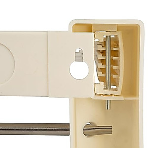 Household Essentials Metal and Plastic Wall Mount Telescoping Drying Rack, Compact Laundry Rack