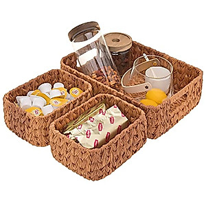 GRANNY SAYS Bundle of 2-Pack Wicker Baskets & 3-Pack Wicker Storage Baskets