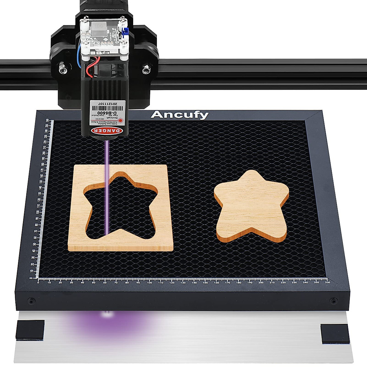 Simhevn Honeycomb Working Table 400x400x22mm(15.75 x 15.75x0.87''), Laser Cutting Honeycomb Laser Bed for CO2 or Diode Laser Engraver Cutting Machine, Laser Engraver Accessories, Smooth Edge Cutting