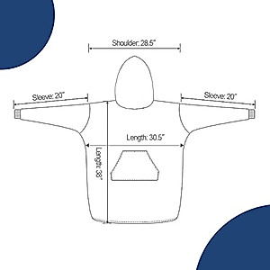 Surii Home Blanket Hoodie, Premium Oversized Wearable Blanket Sweatshirt for Women & Men, Super Soft, Cozy, One Size Fits All (Sepia Rose)