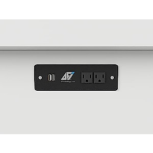 AFI, Sydney Modern Coastal Queen Solid Wood Murphy Bed Chest with Mattress in White