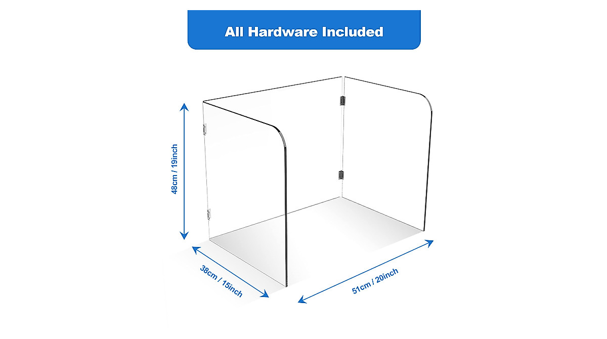 Desk Shields for Classroom - Clear Acrylic Plexiglass Barrier