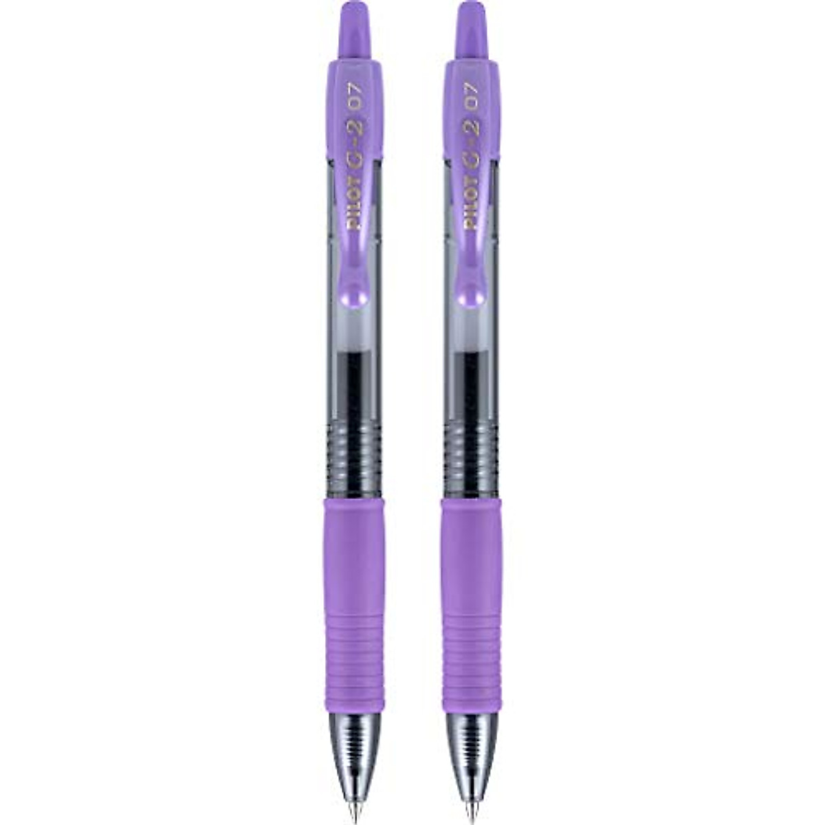 Pilot, G2 Premium Gel Roller Pens, Fine Point 0.7 mm, Purple, Pack of 2