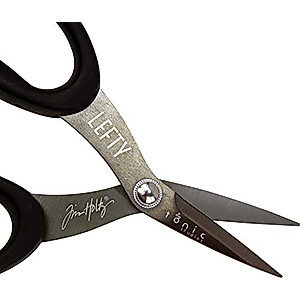 Tonic Studios Tim Holtz Non-Stick Micro Serrated Scissors 7"-Left-Handed