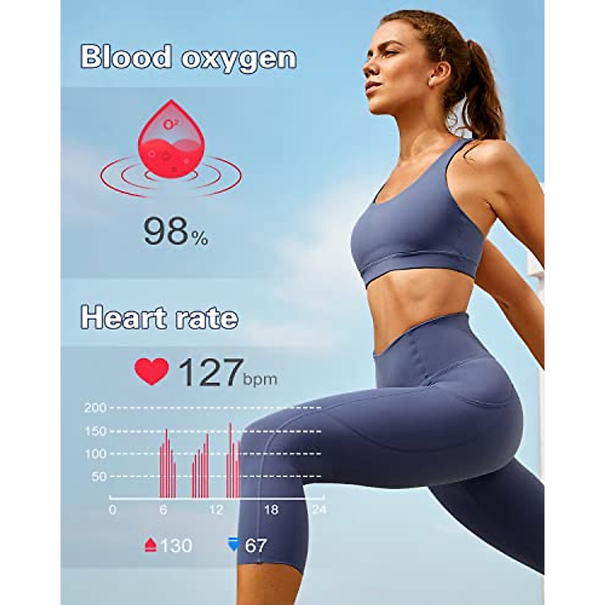 HUAKUA Smart Watches for Women Men (Answer/Make Calls) Compatible with iPhone/Android Phones, Reloj para Mujer Hombre Round Fitness Tracker with Heart Rate Monitor Sleep/Steps Tracker Waterproof Pink