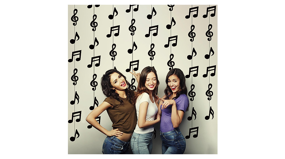 Decorate Your Music Party with Cindeer Musical Notes Hanging Decor