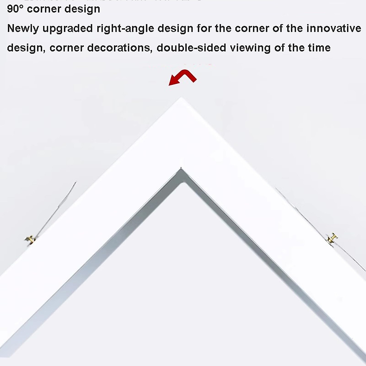 LTLWSH Modern Wall Clock, Nine Fish Figure Clock, Corner Painting Corner Clock, Double Sided Wall Clock, Sunny Corner Clock, Wall Clock Living Room Mural,C,with Light 40cm