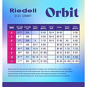 Riedell Orbit Roller Skate - Outdoor Womens Quad Roller Skate | Ultraviolet | Size 8