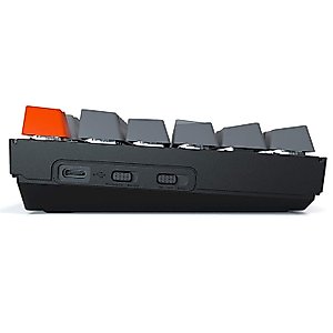 Keychron K8 80% Layout Bluetooth Wireless Mechanical Keyboard, Tenkeyless 87 Keys/USB C/White Backlit/Gateron G Pro Red Switch/N-Key Rollover, TKL Gaming Keyboard for Mac Windows