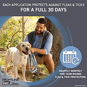 FRONTLINE Shield Flea & Tick Treatment for Small Dogs 11-20 lbs., Count of 3