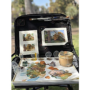 ETCHR Art Satchel & Field Case Duo - The Ultimate Art Supply Organizer - Stylish Art Bag - Vegan-Friendly Artist Bag - Field Bag & Art Case - Art Supply Bag - Artist Backpack & Field Pack Combo