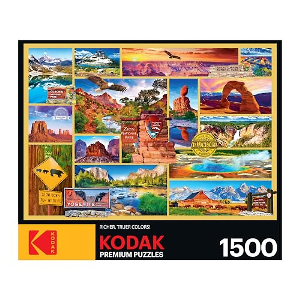 RoseArt - Kodak - US National Parks - 1500 Piece Jigsaw Puzzle for Adults
