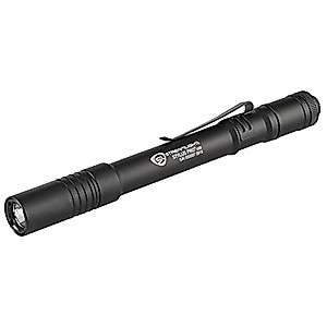 Streamlight 66134 Stylus Pro USB 350-Lumen Rechargeable Penlight with USB Cord & Nylon Holster, Black