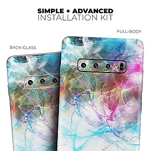 DesignSkinz Neon Multi-Colored Paint in Water Protective Vinyl Decal Wrap Skin Cover Compatible with The Samsung Galaxy S20 (Screen Trim & Back Glass Skin)