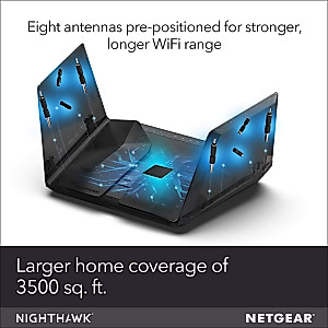 Netgear Nighthawk AX12 Dual-Band 12-Stream Wi-Fi Router RAX120-100NAS (Renewed)
