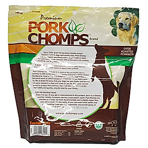 Pork Chomps Roasted Pork Skin Dog Chews, 6-inch Twists, 15 Count