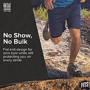 FITS Ultra Light Runner Sock for Men and Women, Made with Fine Merino Wool, Breathable, Lightweight, No Show Running Sock, Stormy Weather, Medium