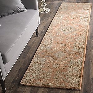 SAFAVIEH Wyndham Collection 2'3" x 15' Terracotta WYD203A Handmade Modern Premium Wool Runner Rug