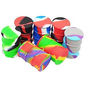 vitakiwi 26ml Barrel Silicone Container Non-stick Concentrate Food Storage Jars For Wax (10)