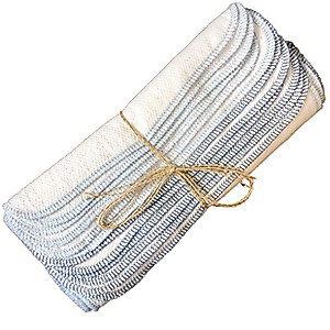 Winter Chill in Blue 1 dozen Paperless Towels on Bright White