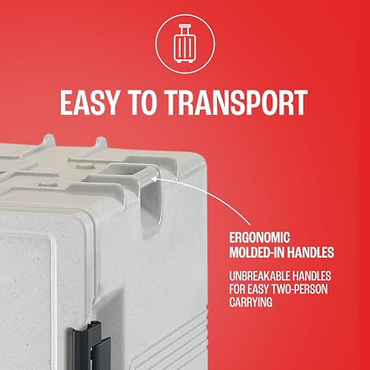 CAMBRO Insulated Food Pan Carrier - Hotbox for Catering & Transport - UPCS400 Series (Speckled Gray)