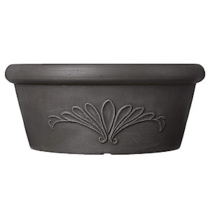 Arcadia Garden Products TA25DC Bulb Pan, 10"x3.5", Dark Charcoal