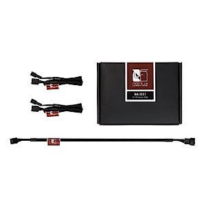 Noctua NA-SEC1, 4-Pin Extension Cables (30cm, Black)