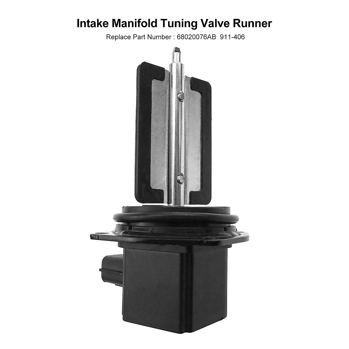 68020076AB, Intake Manifold Runner Control Tuning Valve for Chrysler Sebring Dodge Avenger Journey Charger V6 215 3.5L, V6 167 2.7L Engine, Intake Manifold Runner Actuator Tuning Valve Motor, 911-406