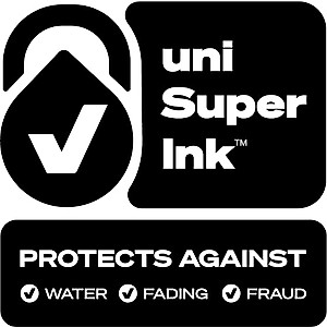 uniball Gel Pens, 207 Signo Gel with 0.5mm Micro Point, 12 Count, Black Pens are Fraud Proof