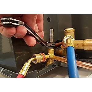 Uniweld 70074 Offset Ratchet (3/16,1/4,5/16,3/8) with DHVA Dual Hex Wrench Adapter