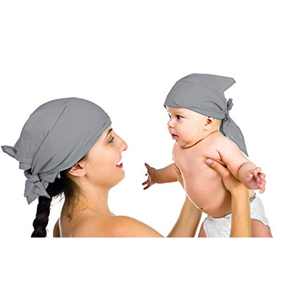 Mechaly Dog Plain Bandanas - 2 Pack - Scarf Triangle Bibs for Small, Medium and