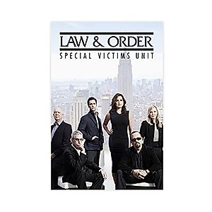 Law & Order Special Victims Unit TV Series Poster Art Deco Restaurant Dormitory Corridor 6 Canvas Poster Wall Art Decor Print Picture Paintings for Living Room Bedroom Decoration Unframe:24×36in